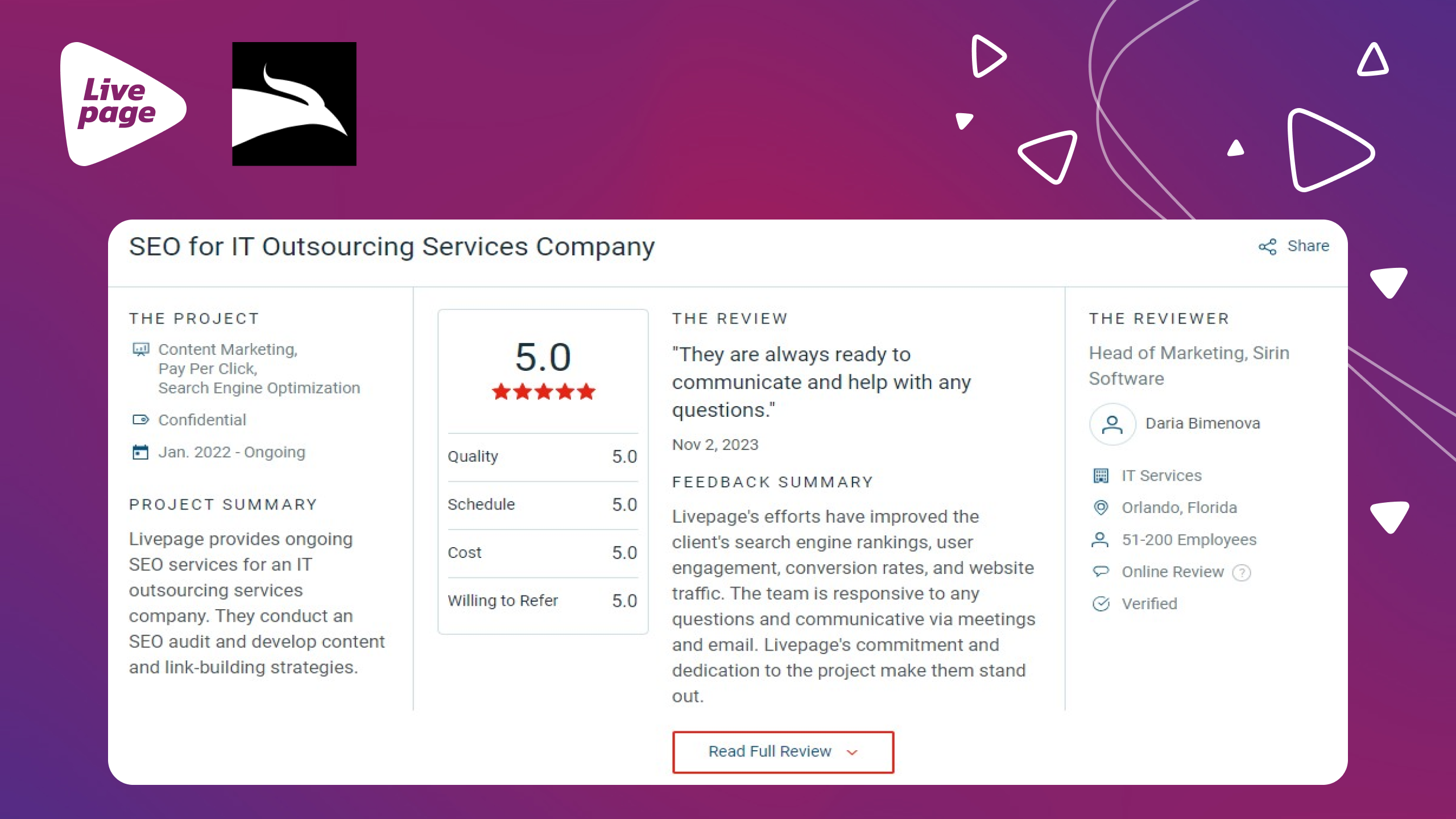 Review of cooperation with Livepage from Sirin Software - Livepage Review of cooperation with Livepage from Sirin Software - Livepage
